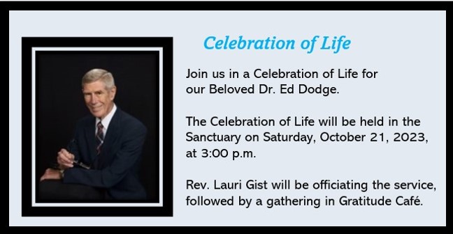 Dr. Ed Dodge - Celebration of Life | Unity of Citrus County